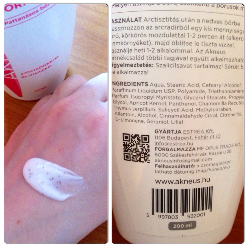 Tratament acnee : Crema Exfolianta profesionala AKNEUS Touchofadream ...